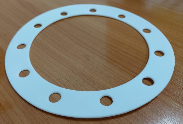 Vòng đệm, căn nhựa teflon ptfe phi 120 (D120) dày 2, 3 , 5mm - Gioanggasket.com